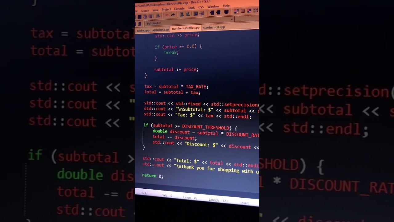 shop bill c++ #coders #codingninja #codinglife #codelife #codemasters #coding #code #coders #cpp