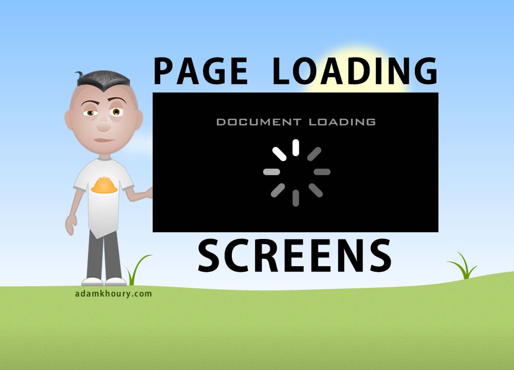 Page Loading Screen Document Preloader Tutorial JavaScript CSS HTML