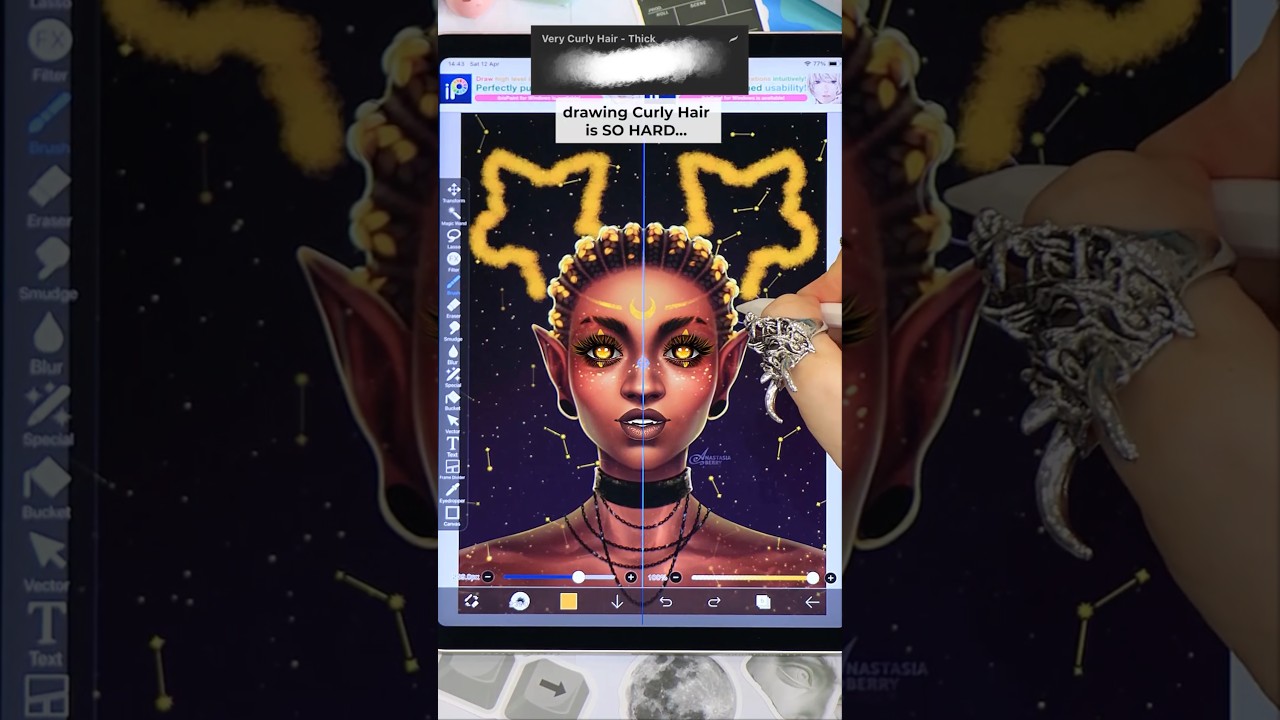 👁️w👁️Brushes are available on my Patreon and DeviantArt! 💜Links in bio!💙 #procreate #art #eye #ipad