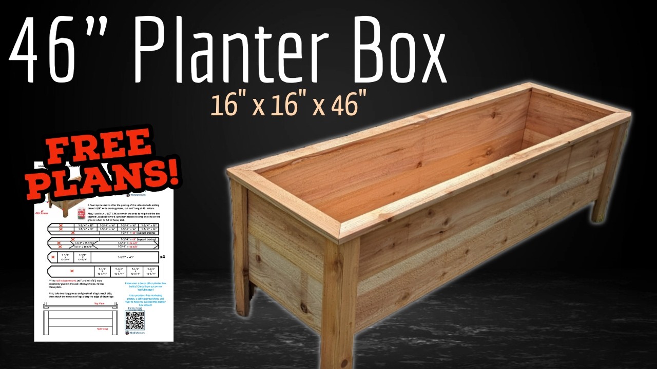 $22 Planter Box.  FREE PLANS!