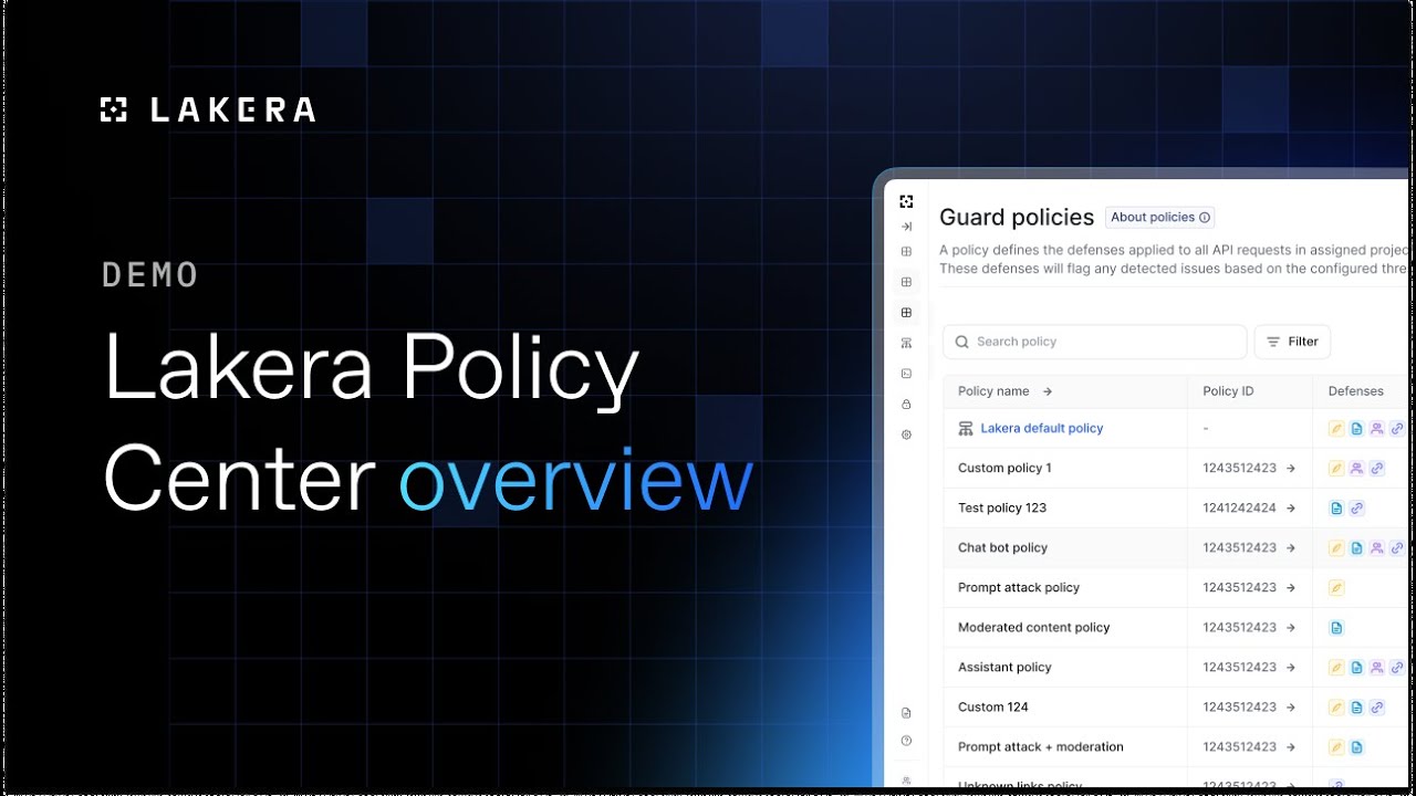 Lakera Policy Center Overview