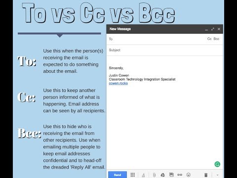 To vs CC vs BCC