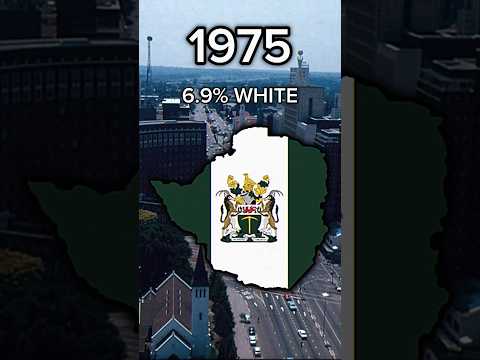 Zimbabwe White Population #mapping #geography #history #zimbabwe #fypã‚·