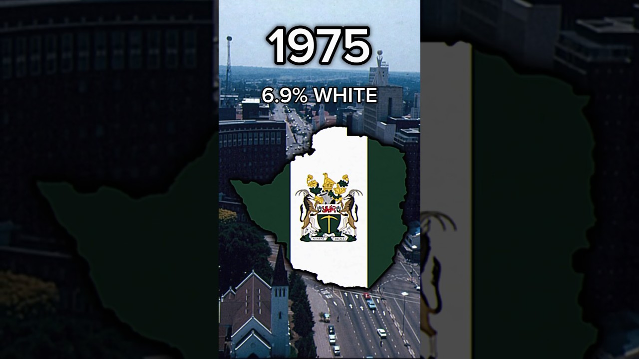 Zimbabwe White Population #mapping #geography #history #zimbabwe #fypシ