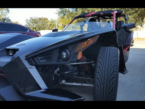 New Polaris Slingshot SL 2018 (What is Average Cost Price Three Wheeler Black Autocycle Roof 2021