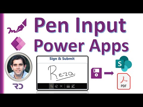 Power Apps Pen Input save to SharePoint & PDF (Signature)