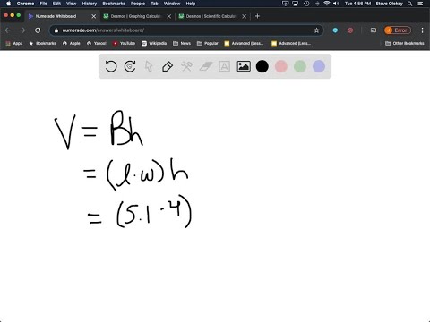 Find the volume of each solid. Round to the nearest tenth, if necessary. (GRAPH CAN'T COPY)