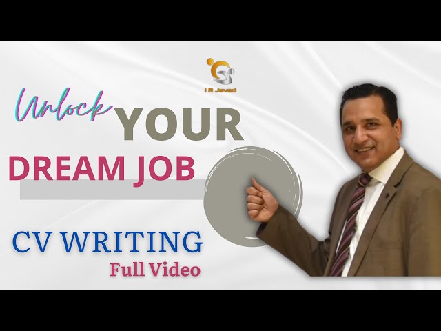 Senior Management Level CV Drafting Service - IR JAVED