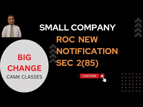 #mca # I#big# I #changes  in small company# I Amendment in small company I #Section2(85)#
