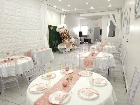 Intimate Wedding Setup | AJs Event Parlour Affordable Chic Elegant Event Space Venue at Queens
