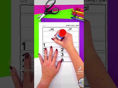 CVC Word Family Sort and Write