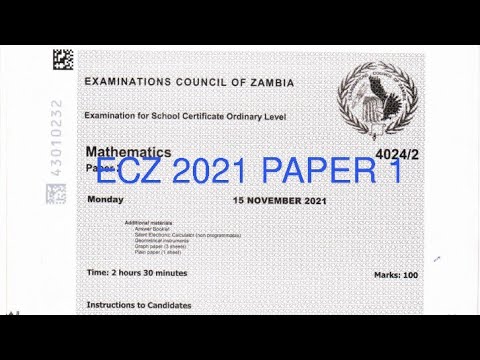 ECZ Internal 2021 paper 1