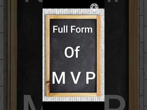 Full form of MVP || What is the full Form of MVP