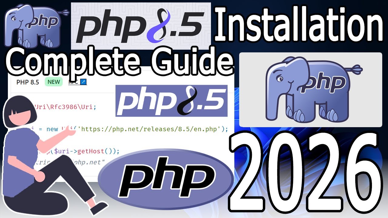 How to install PHP 8.5 on Windows 10/11 [ 2026 Update ] Demo PHP Program
