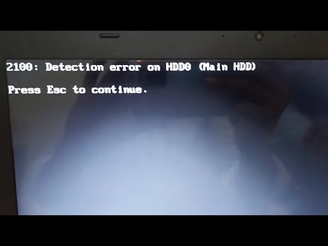 2100: Detection Error on HDD0 | Laptop Hard Disk not found | Info 10