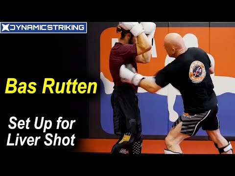 Set Up For Left Hook Liver Shot & Left Uppercut Liver Shot By Bas Rutten