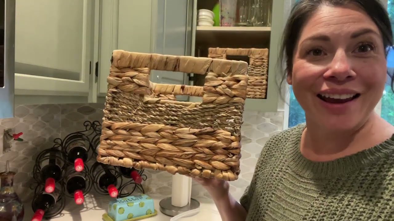 Water Hyacinth Wicker Basket Amazon Review | 2-Pack Handwoven Decorative Storage Bins