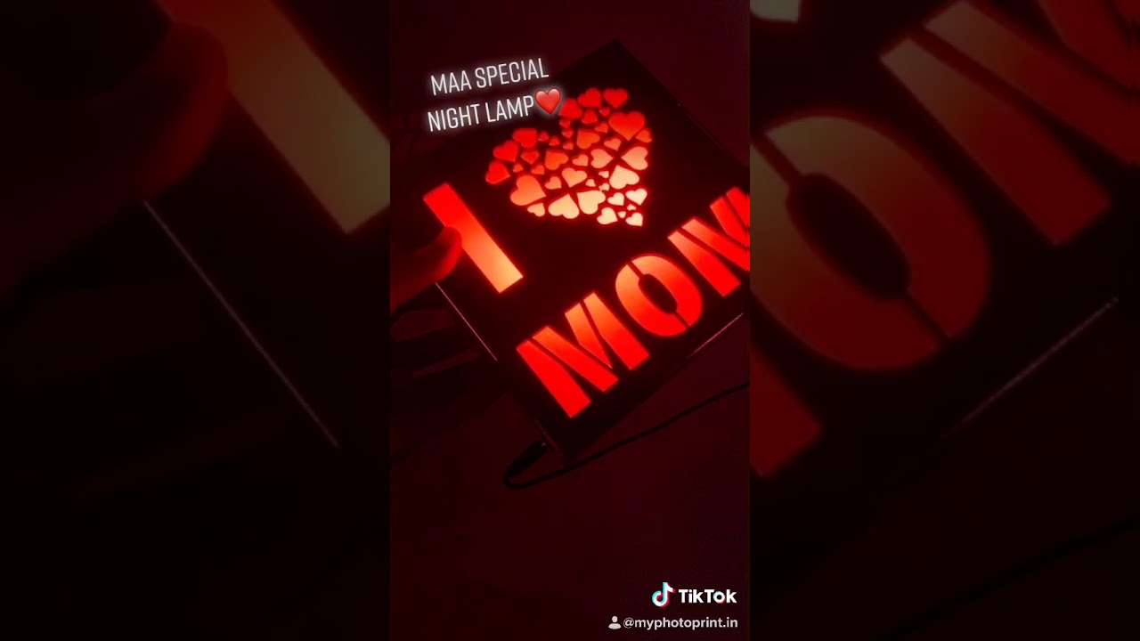 Wooden light box | Best mothers day gift | Best mom gift | Special gift for mom Myyphotoprint.in