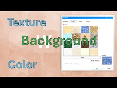 How to Add Texture Background in MS Word 🎨 | Make Your Pages Visually Stunning!