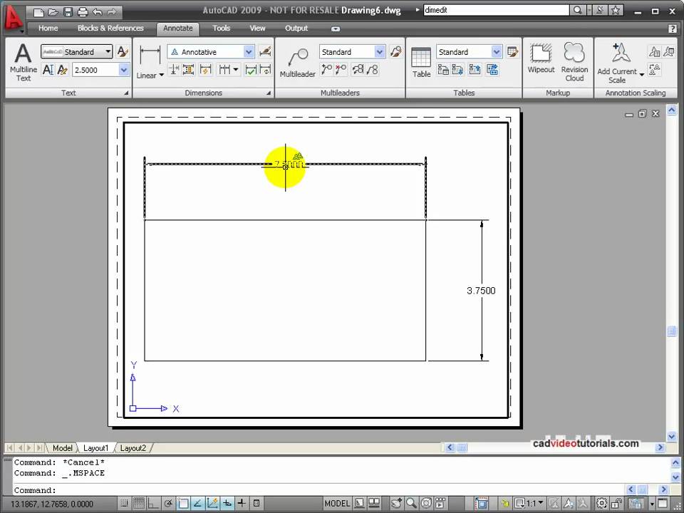AutoCAD Tutorial - Working with Annotations