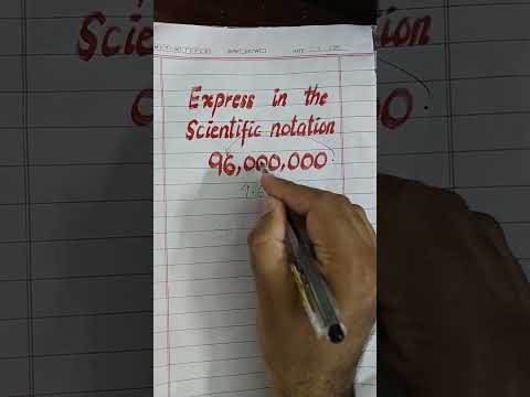 Express 96,000,000 in Scientific Notation #viral #trending #viralvideo #shorts #viralshorts #short