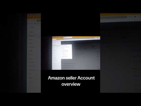 amazon seller central dashboard overview
