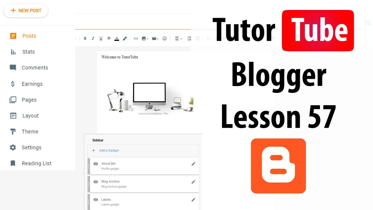 Blogger - Lesson 57 - Blog Archive Gadget