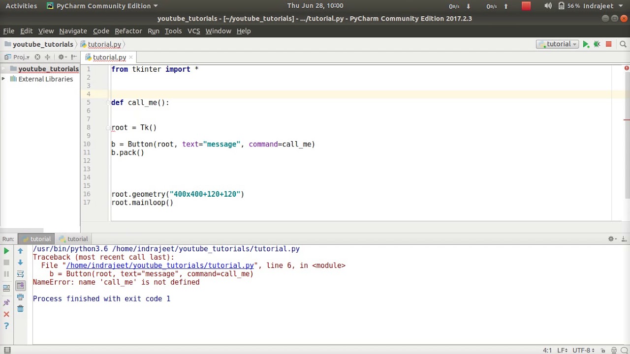 Python GUI Tutorial - 11 - MessageBox | Tkinter tutorials |