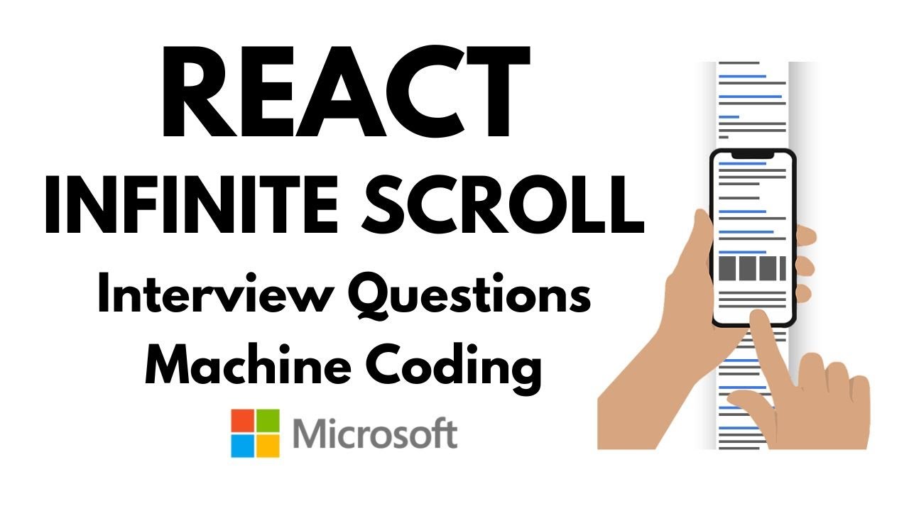 React JS Infinite Scroll | React Interview Questions | Machine Coding Round