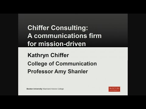 Kathryn Chiffer: Chiffer Consulting: A Communications Firm for Mission-Driven Organizations