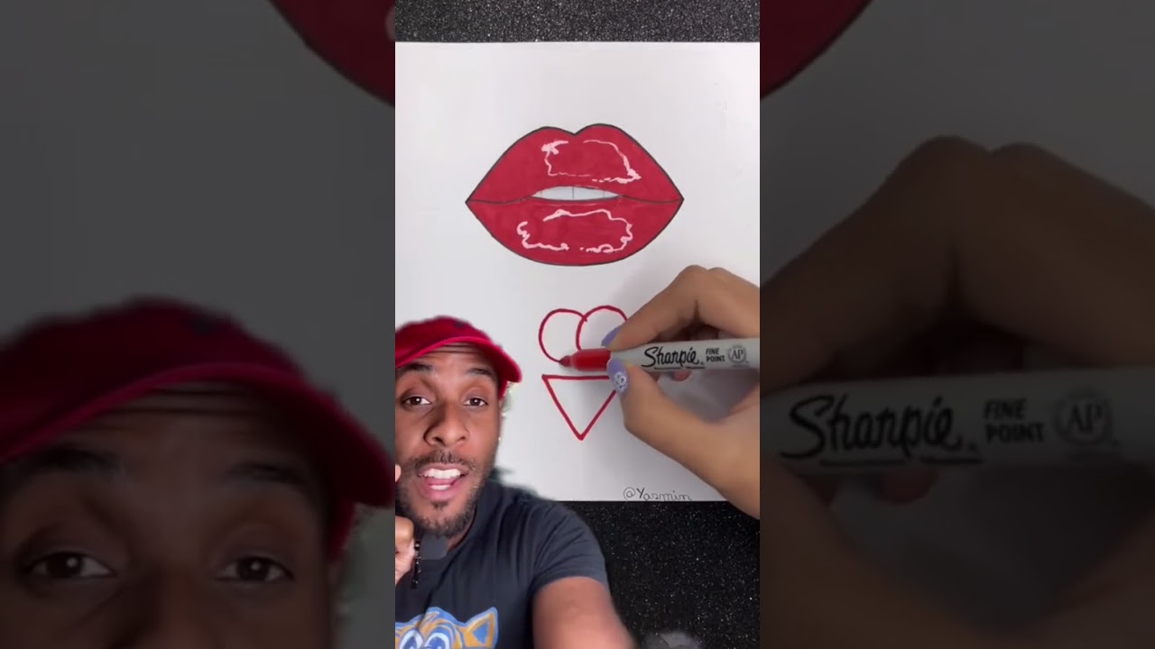 How To Draw Female Lips 👄 |  Easy! #tutorial #howtodraw #shorts