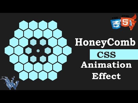Pure CSS HoneyComb Animation Effect | Image preloader In HTML5 By Amazing Techno Tutorials