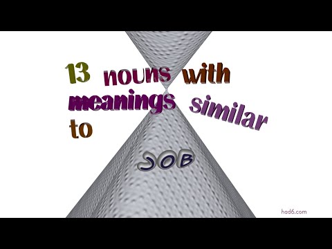 job - 17 nouns similar to job (sentence examples)