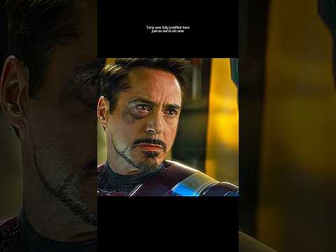 He only snapped once he found out Cap knew as well #marvel #mcu #ironman #captainamerica #shorts