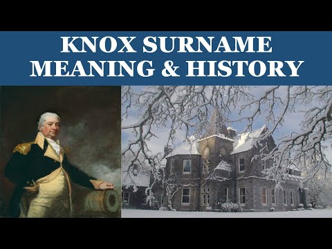 Knox Surname History