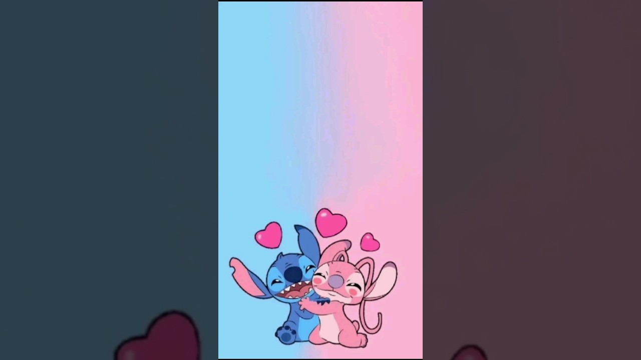 Stitch and angel cute wallpaper