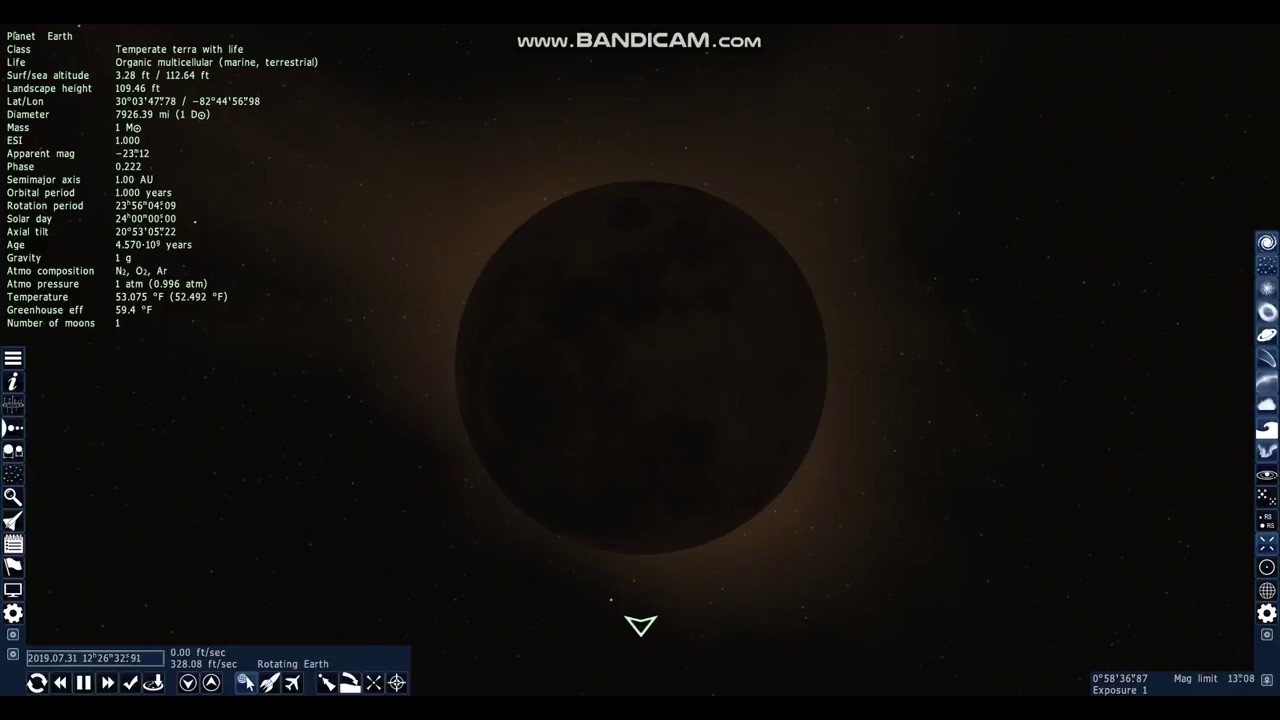 Total Solar Eclipse 2017 (Space Engine)