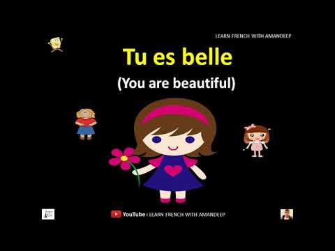 How To Say " You are beautiful " In French|Beautiful|#shorts