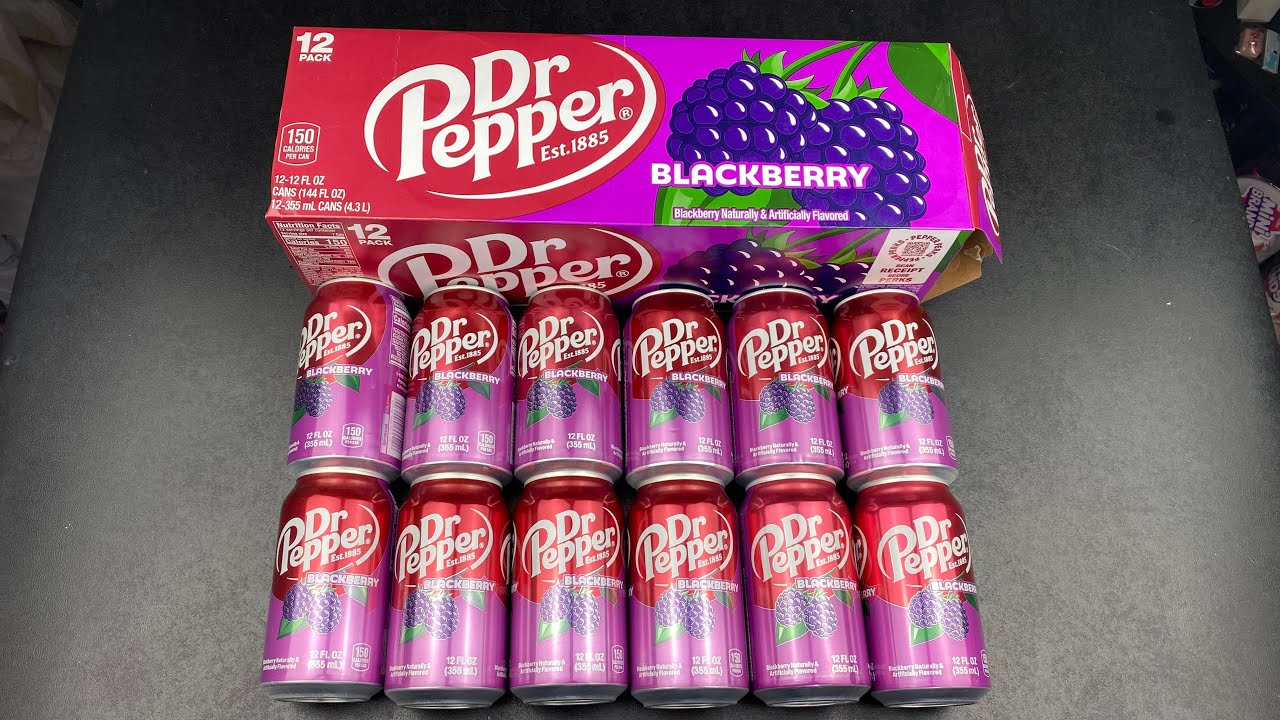 Dr. Pepper Blackberry 12 Pack Unboxing
