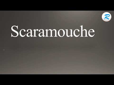 How to pronounce Scaramouche