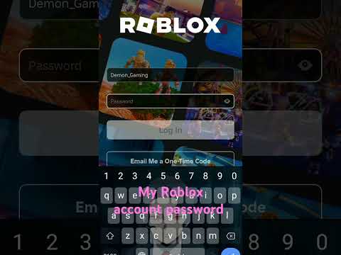 My Roblox account password #bloxfruits #shorts