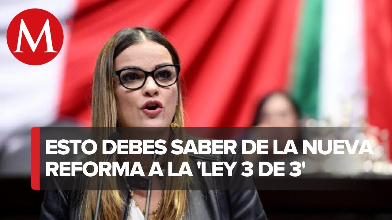 La 'Ley 3 de 3' es aprobada por el Senado y fue impulsada por la diputada federal, Cecilia Patrón