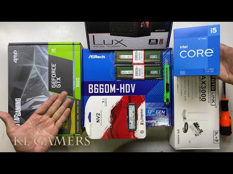 intel Core i5 12400F ASRock B660M-HDV ZOTAC GAMING GTX1650 Gaming PC Build