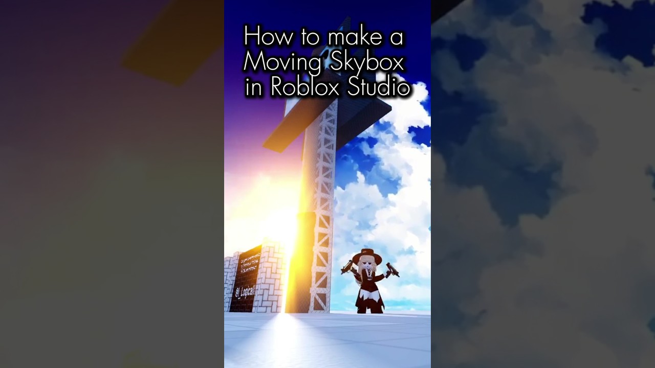 🌫️ How to make a MOVING SKYBOX in Roblox Studio #roblox #robloxfyp #robloxstudio #robloxdev