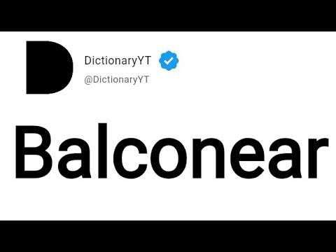 Balconear Meaning in English