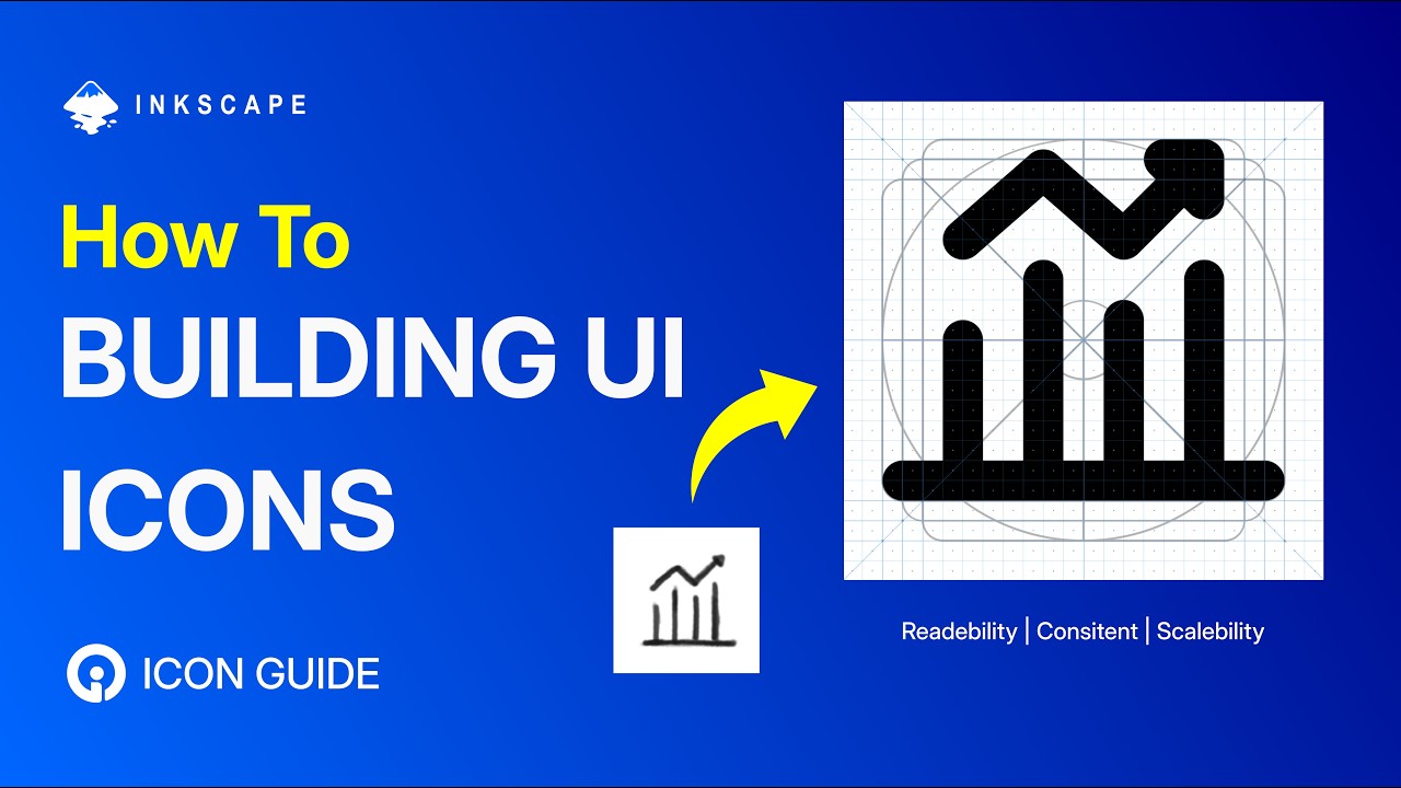 How To Create Analytics UI Icon in Inkscape | Clean Vector Workflow