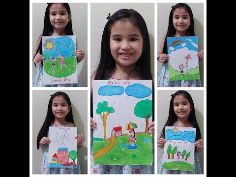 5 TYPES OF WEATHER IN THE PHILIPPINES/ANDREA'S DRAWING / PERFORMANCE TASK IN SCIENCE 1 #shorts