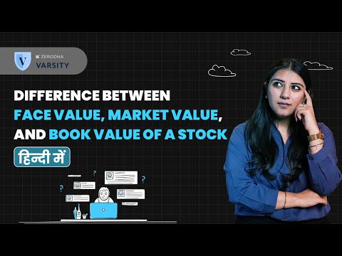 Difference between face value, market value, and book value of a stock (Hindi)