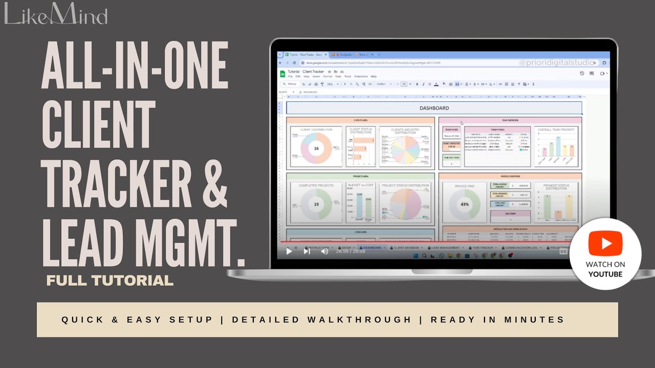 LikeMind: All-In-One Client Tracker & Lead Management Spreadsheet - Full Tutorial