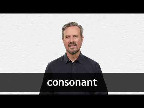 CONSONANT definition and meaning | Collins English Dictionary